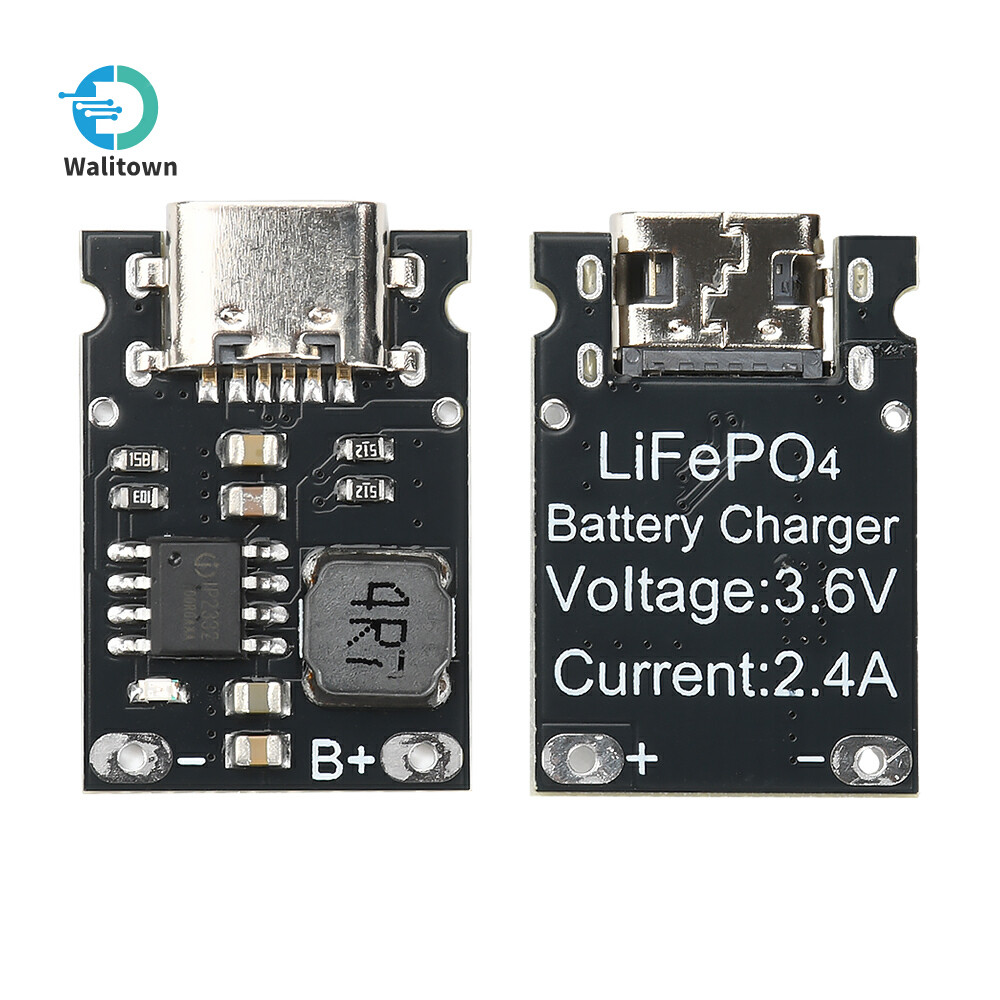 1S 3.2V/3.6V 2.4A Lithium Iron Phosphate Battery Dedicated Charging Module High Current Charging ...