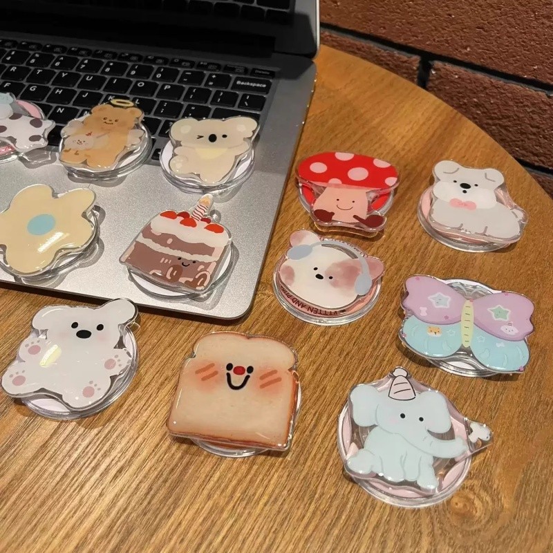 Korea Cute Cartoon Magsafe Popsocket Magnetic Phone Griptok Grip Tok ...