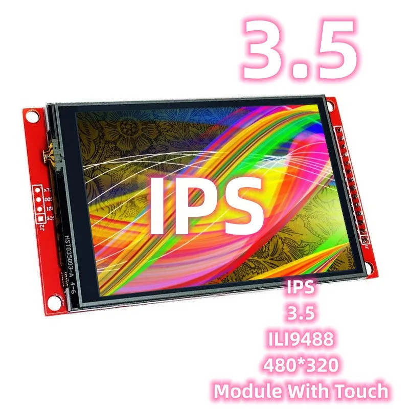 IPS 3.5 Inch Red Module With Touch Factory Electronic IC ILI9488 Full ...