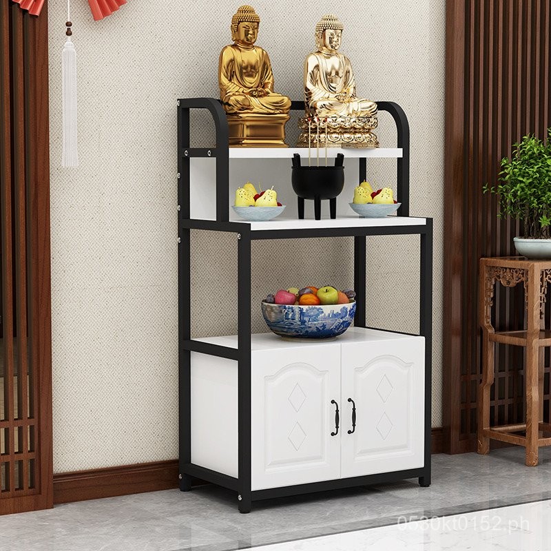 W7Floor-Standing with Door Home Buddha Cabinet Guanyin Buddha Table ...