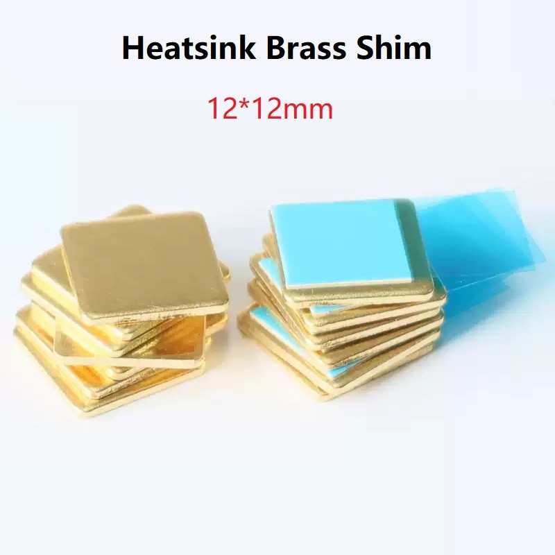 12*12mm Heatsink Brass Shim Thermal Pads for Laptop IC Chipset GPU ...