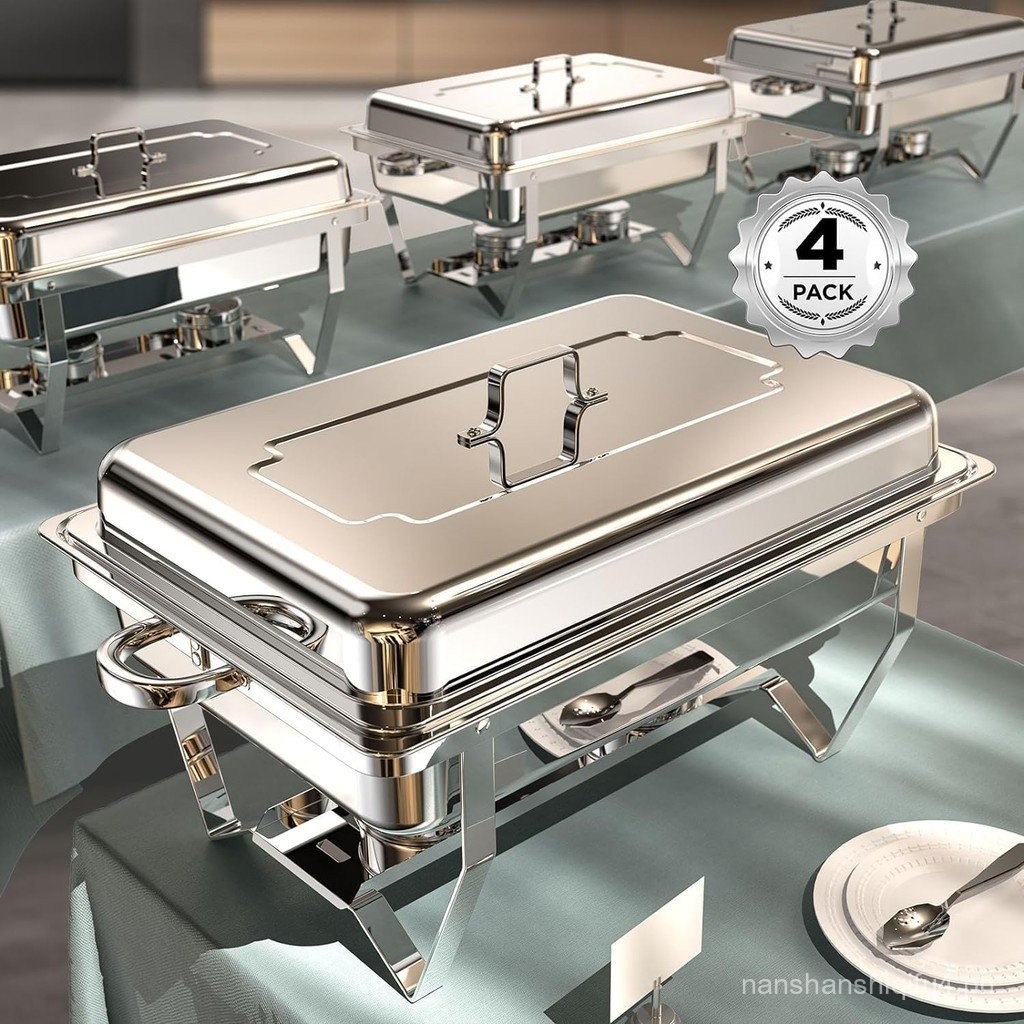 Stainless Steel Buffet Stove Hotel Restaurant Rectangular Folding ...