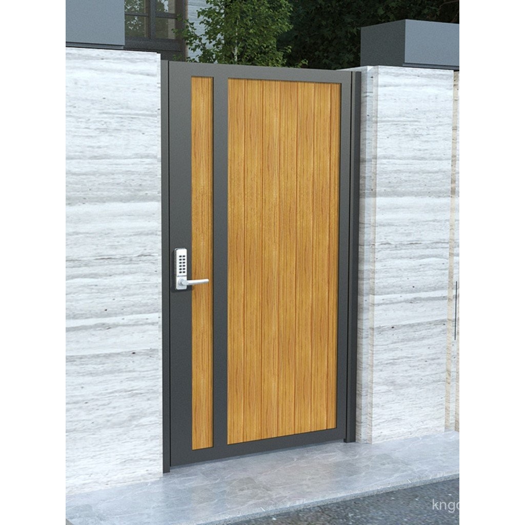 Modern Villa Outdoor Aluminum Alloy Garden Courtyard Gate Fence ...