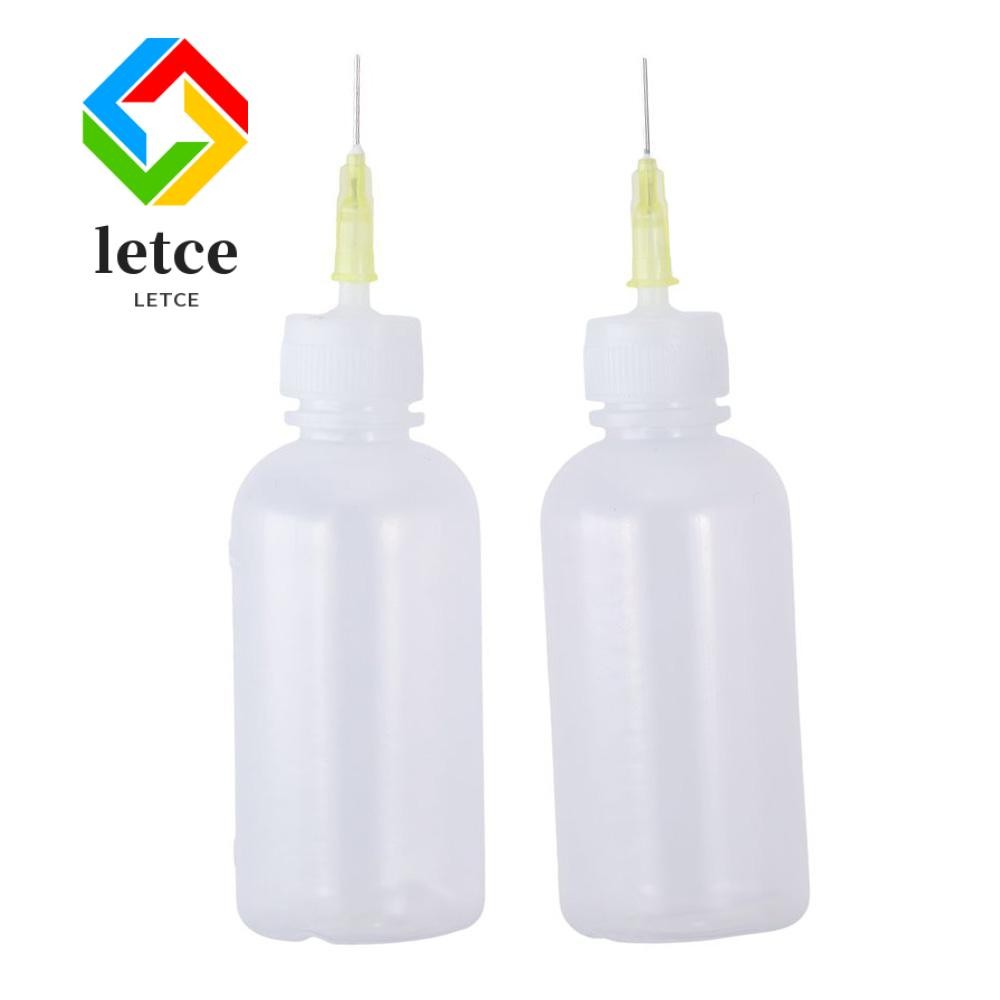 LETCE 5pcs Liquid Flux Dispenser, PE+Stainless Steel Leak Proof Needle ...