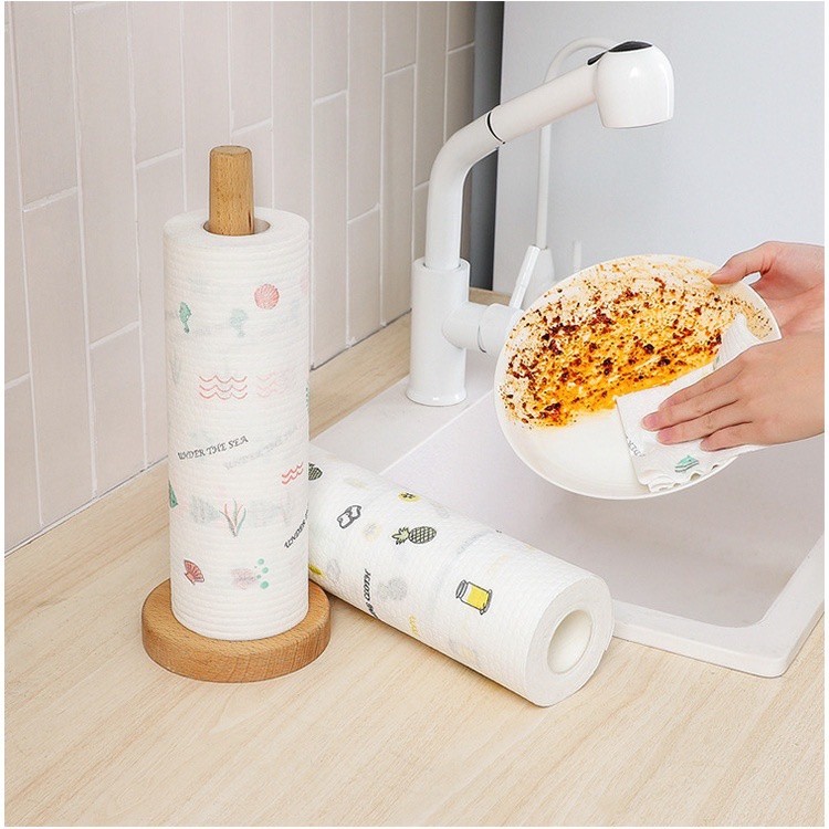 Disposable Clean Lazy Rag Paper Kitchen Oil Absorbent Paper Towels Dish ...