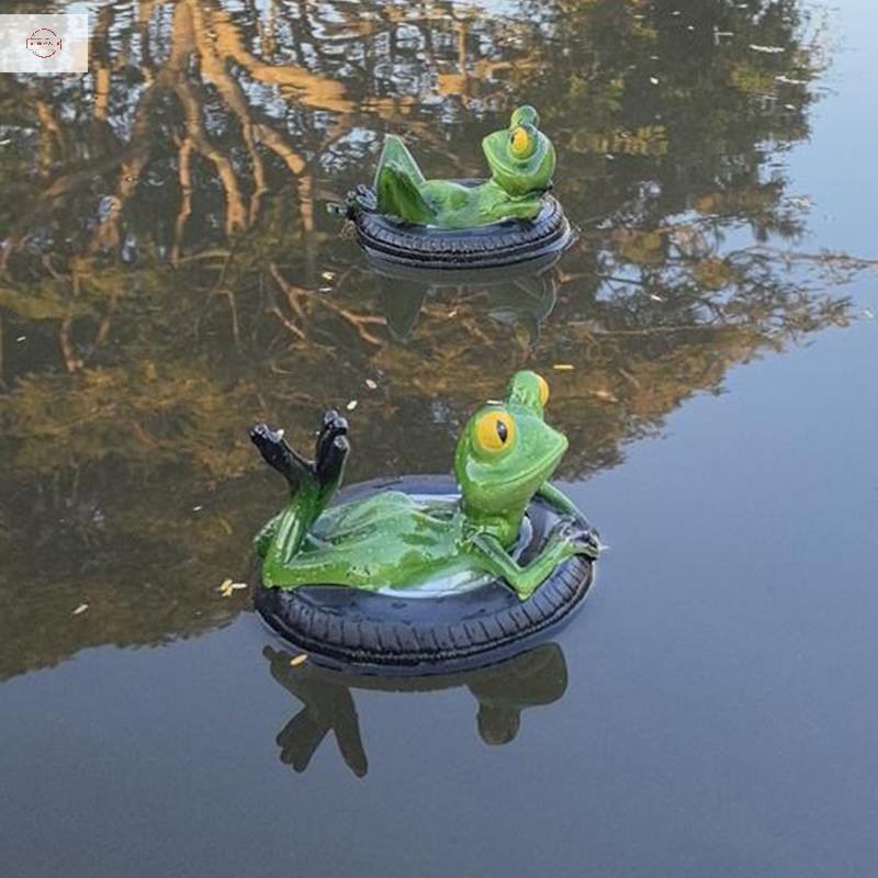 Sun Floating Frogs For Ponds, Cute Frog Statues Pond Floating ...
