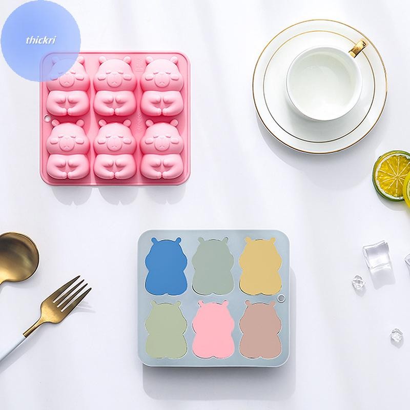 THICH Cartoon Kapibala Animal Silicone Capybara Chocolate Mold Fudge ...