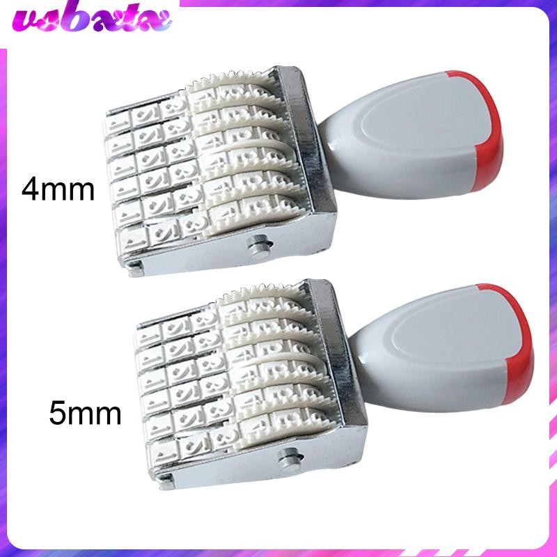 [vsbxtx] 6 Digit Numbering Stamp Symbol Numeric Rolling 6-Roller Stamp ...