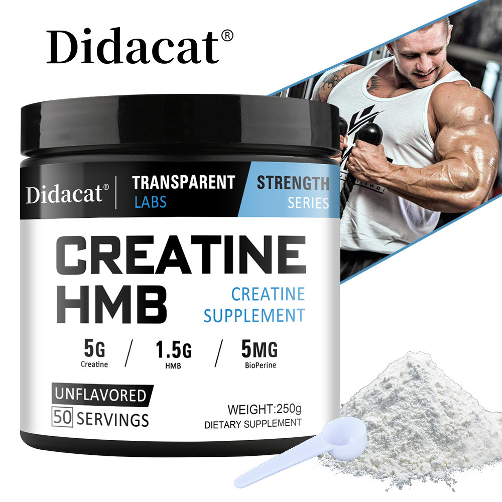 Didacat Creatine HMB Powder - Energy, Endurance, Strength, Recovery ...