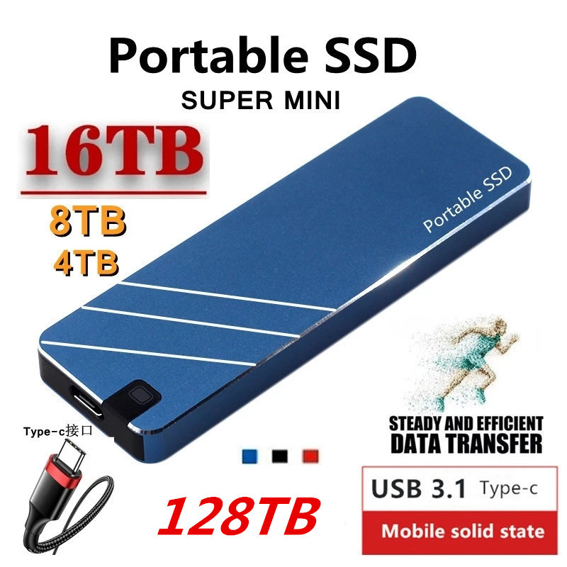 portable SSD 1TB 8TB 32TB 64TB 128TB USB 3.1Type-C external high-speed ...