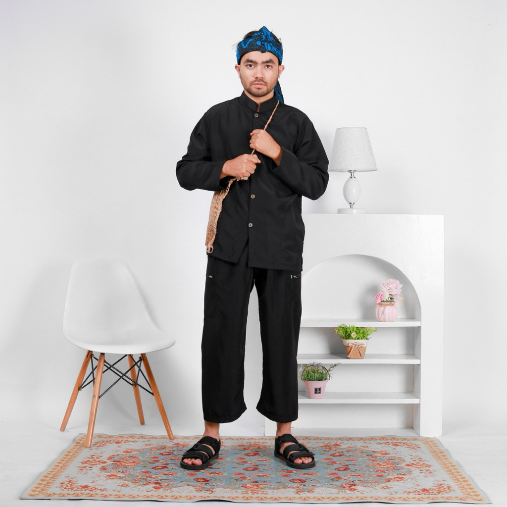 FULL SET of Adult Baduy Traditional Clothes / Traditional Traditional ...