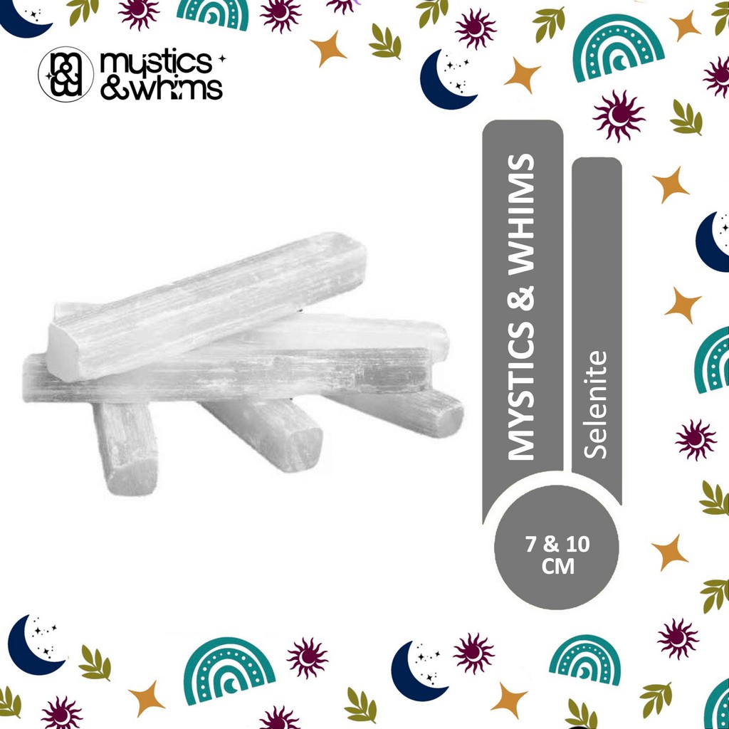 SELENITE RAW HEALING CRYSTAL WAND STICK (1PC) | Shopee Philippines