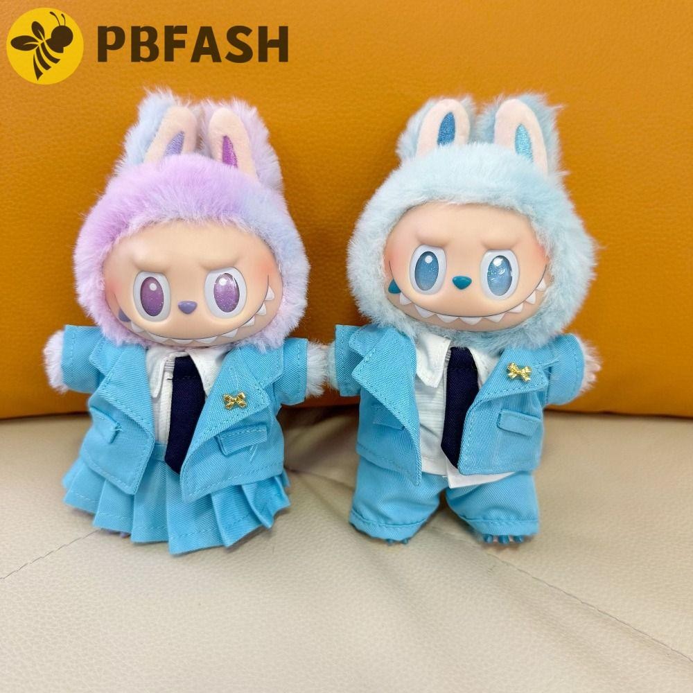 PBFASH Labubu Doll's Suit, Gold Pin with Tie Sitting Labubu Time Cloth ...
