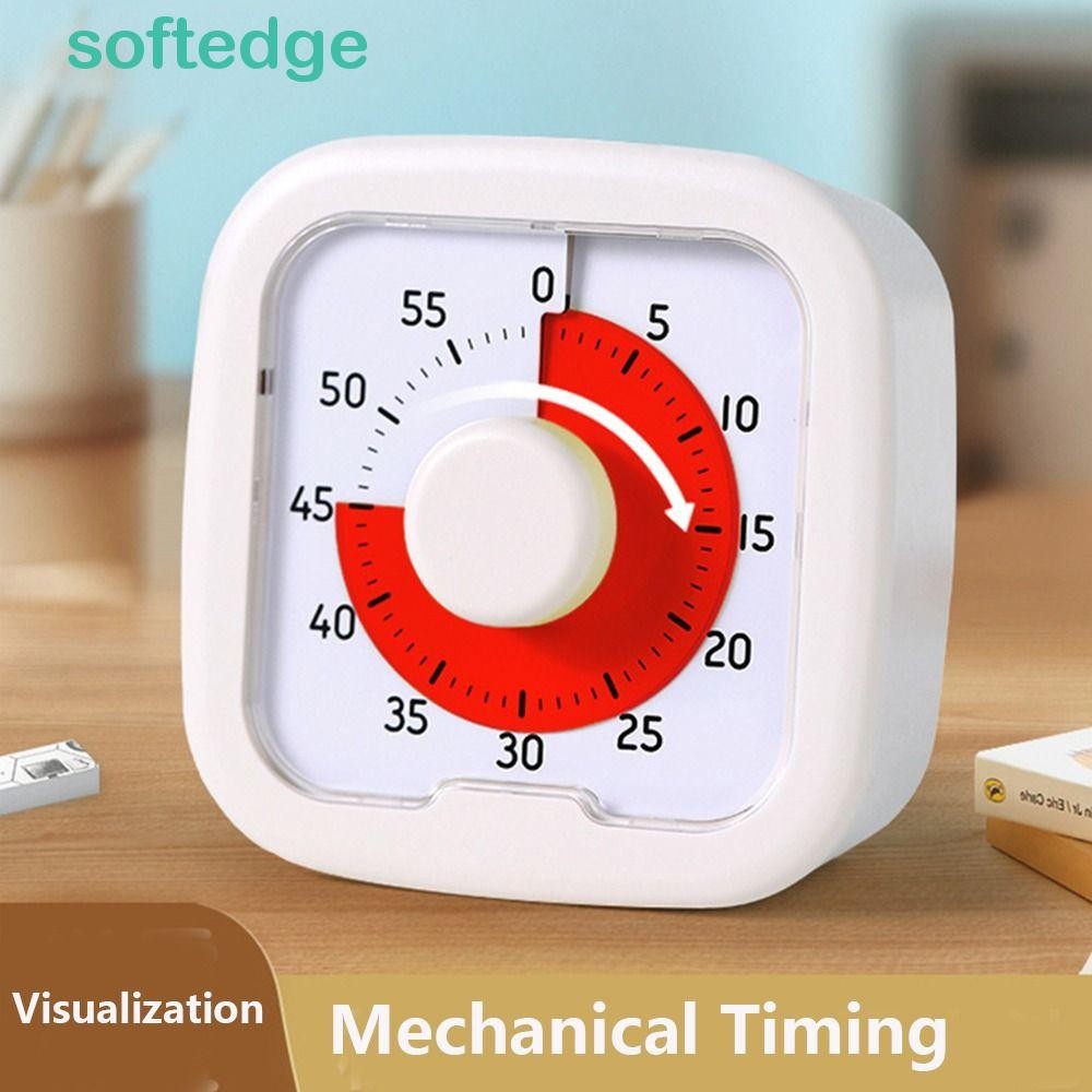 SOFTEDGE Visual Timer, Silent 60-Minute Countdown Timer, Multi ...