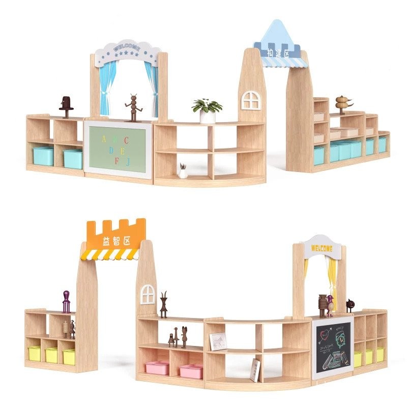 Kindergarten Zone Cabinet Early Education Partition Cabinet Role Play ...