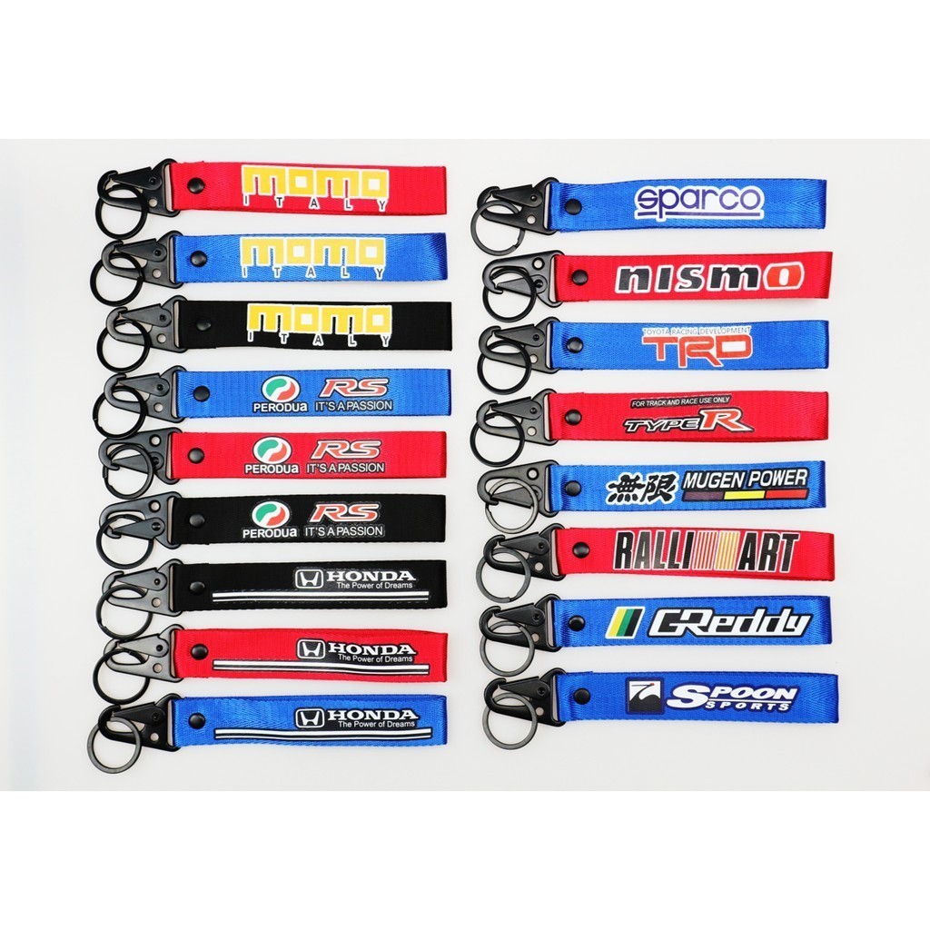 Keychain Keyring Carabiner PERODUA HONDA TRD SPOON MOMO SPARCO NISMO ...
