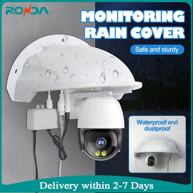 CCTV Camera Cover Waterproof Rainproof Anti-Glare Wall Mount Sun Shield ...