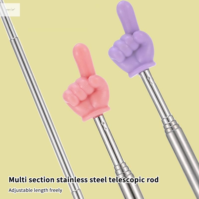 Home Steel Teaching Pointer Telescopic Rod Finger Design Teaching Stick ...