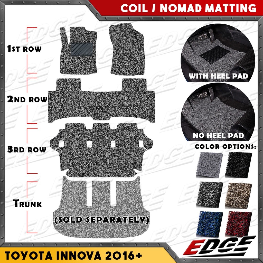 Coil Matting Toyota Innova 2016-2025 // nomad spaghetti car mat floor ...
