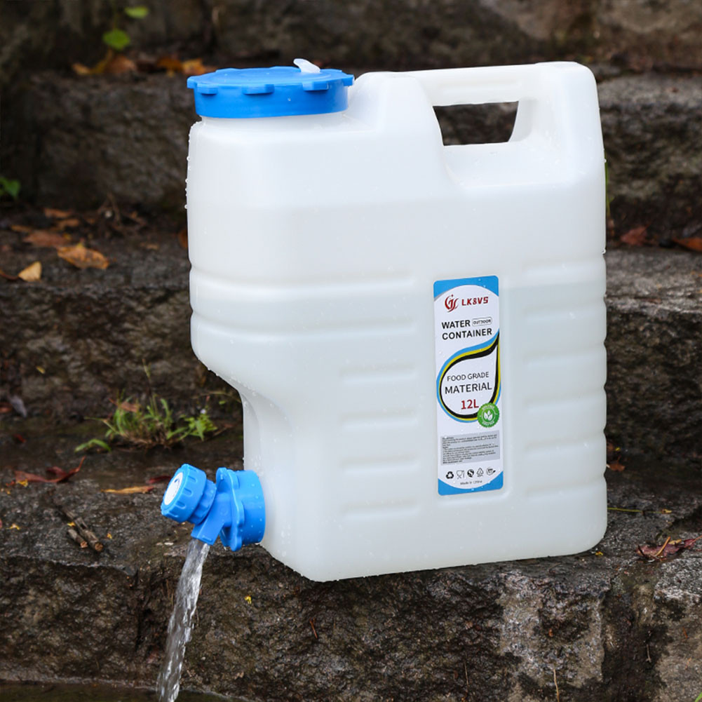 12L Water Storage Container Leak-Proof Water Dispenser Carrier Large ...