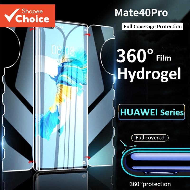 360° Full Cover Hydrogel Film For Huawei P50 P40 P30 Pro Mate 30 40 Pro ...