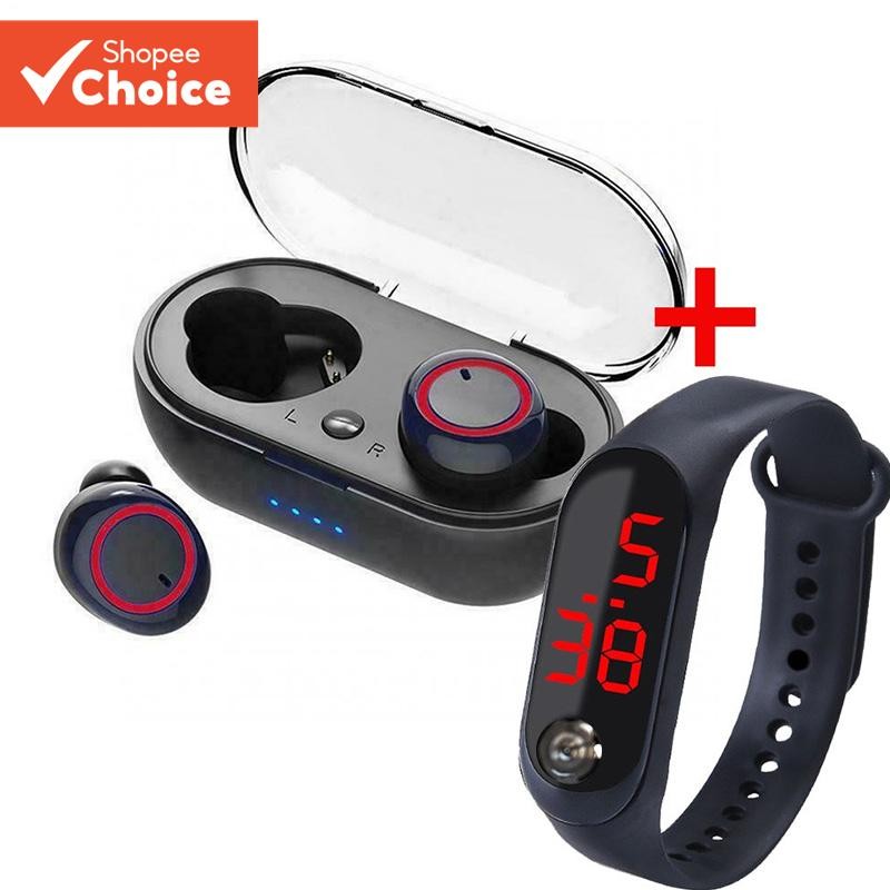 Y50 TWS 5.0 Fone of Bluetooth listening wireless Sports microphone for ...