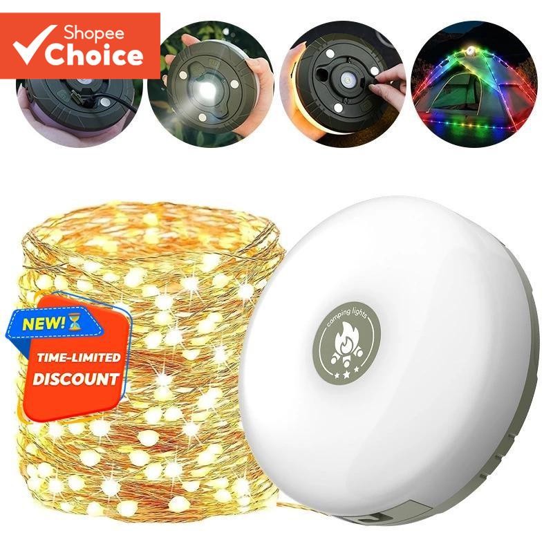 Outdoor Camping Lights Magnetic Atmosphere Lights LED String Lights ...