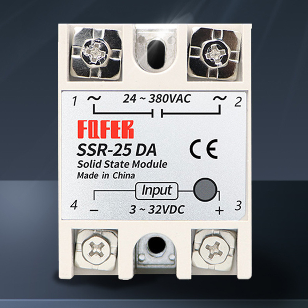 Comprehensive Solid State Relay SSR-25DA 40DA 60DA 100DA Practical Heat Sink for 3-32V Input ...