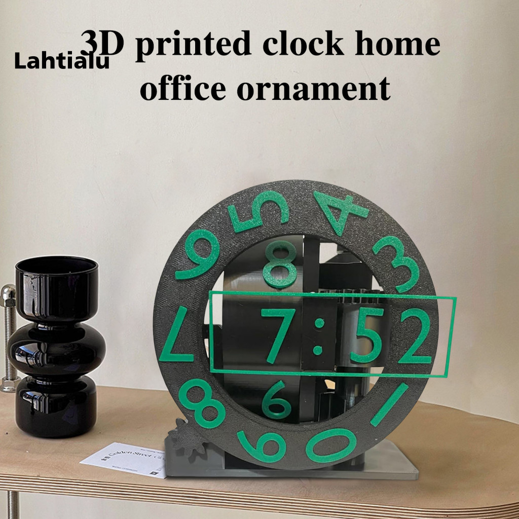 Lahtialu 3d Printed Triaxial Clock Living Room Triaxial Clock Unique 3d ...