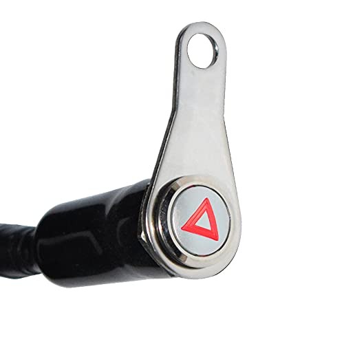Motorcycle Handlebar Switch ATV Bike 12V LED Warning Light Hazard Light ...