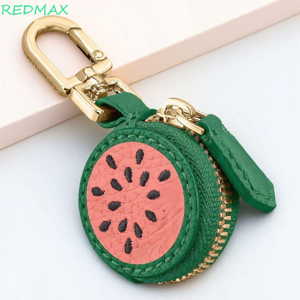 REDMAX Fruit Shape Coin Purse, Cute Zipper PU Leather Pendant, Creative ...