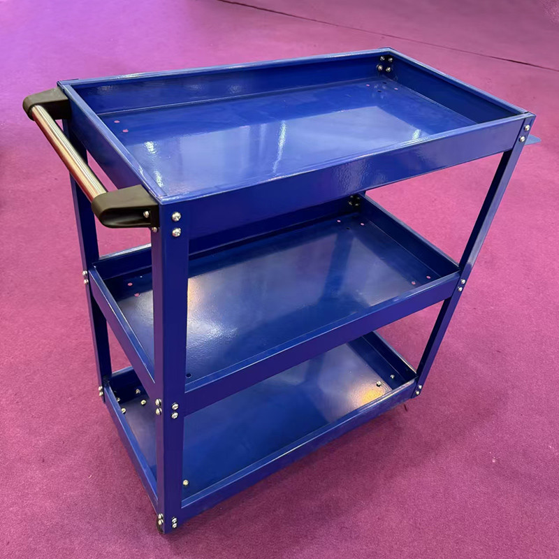 Push Cart Trolley heavy duty 3 layer load 200KG cart wheel brake anti ...