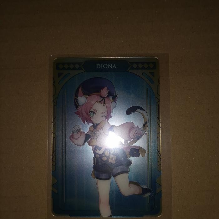 Novice Bandai Carddas Genshin Metal Card Diona TCG | Shopee Philippines