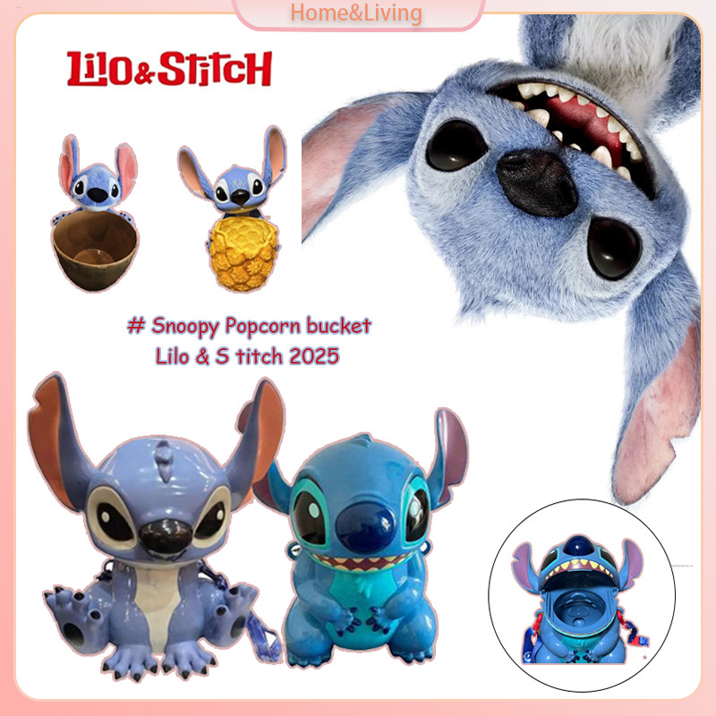 lilo&s titch 2025 Snoopy Popcorn bucket Anime Statue Action Figure ...