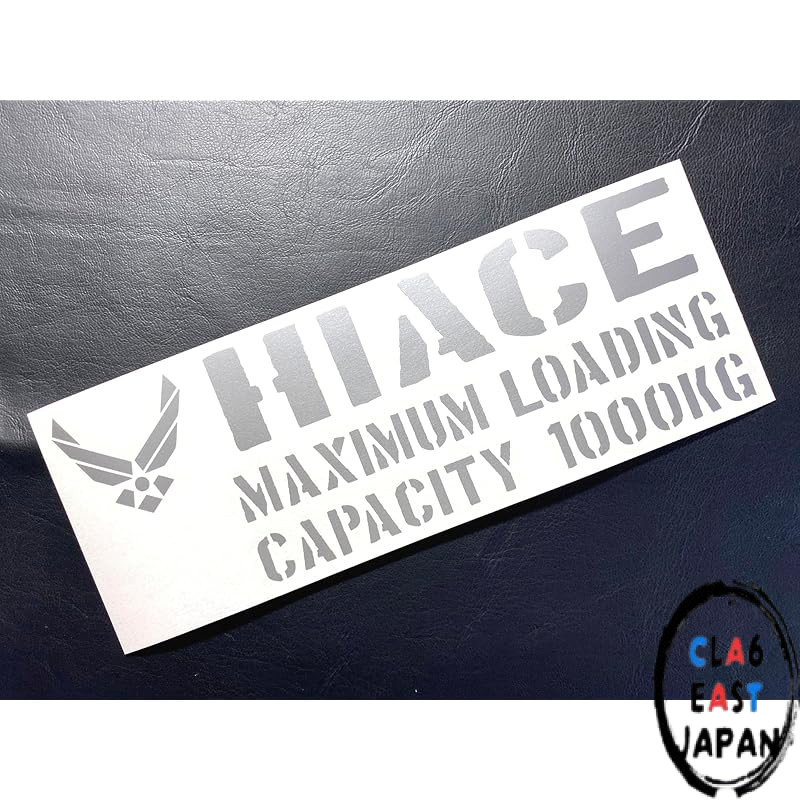 Max Load Capacity Stencil Sticker for HIACE & Caravan NV350 (1000KG ...