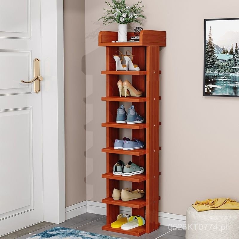 Small Shoe Cabinet Gap Mini Single Row Shoe Rack Wall Corner Storage ...