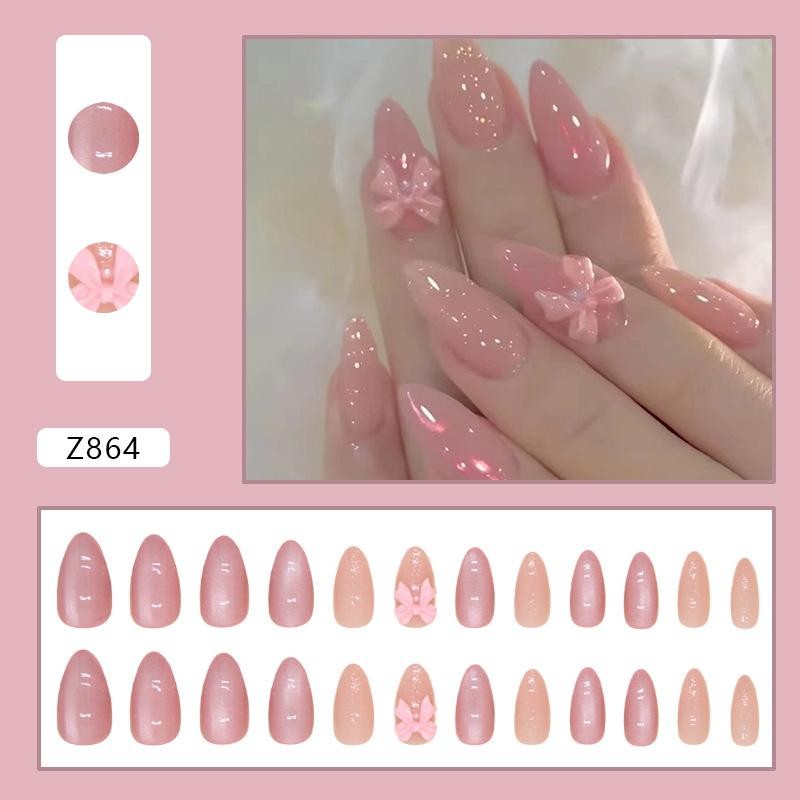 WOWOHO 50 Style 24Pcs Fake Nails Set Fake Nail Long Nail Fake Nails Set ...
