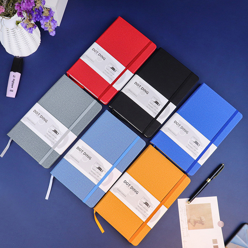 Dotted 100 GSM Bullet Journal Planner A5 Bujo Cloth hardcover 160 pages ...