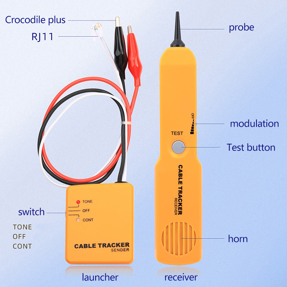 Line Finder Tracer Network Telephone Wire Cable Tester Toner Tracker ...
