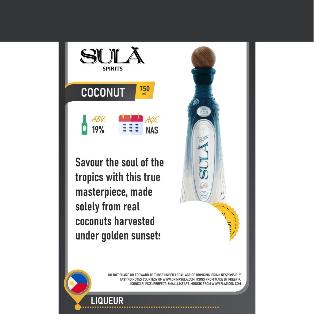 Sula Coconut Liqueur 750mL | Shopee Philippines