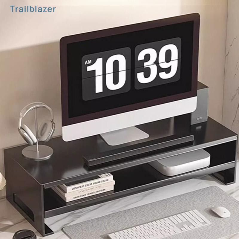 TBPH Dual Deck PC Screen Stand Bracket Riser Shelfputer Monitor Rising ...