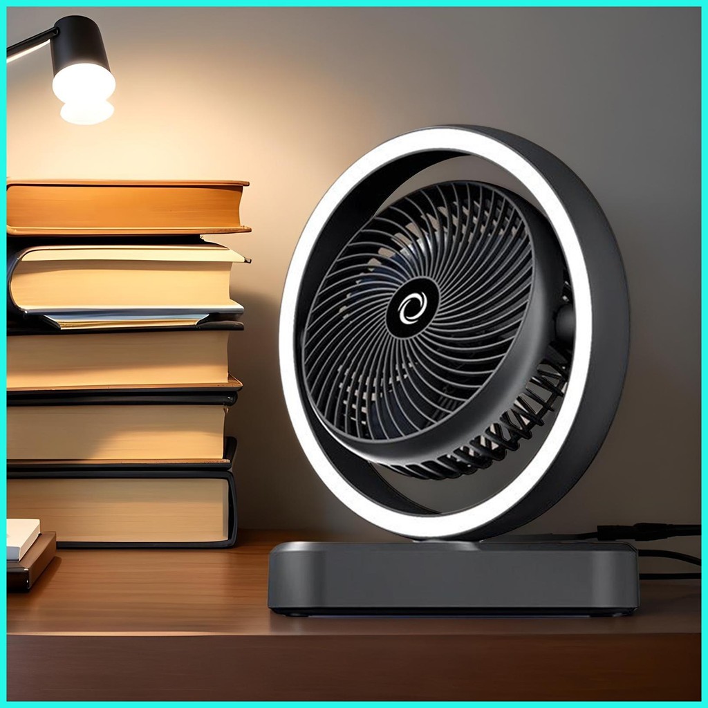 Personal Desk Fan Personal Fan with Ambient Light Air Cooler ...