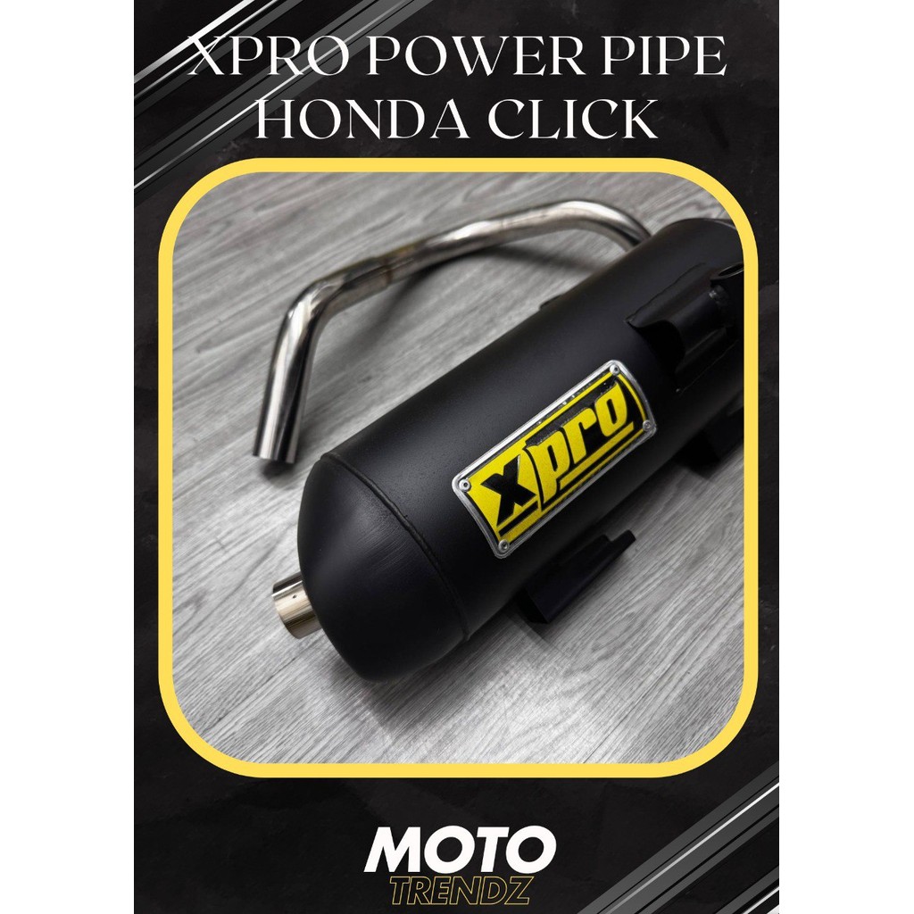 Xpro power pipe for honda click version 2 and 3 plug and play | Shopee ...