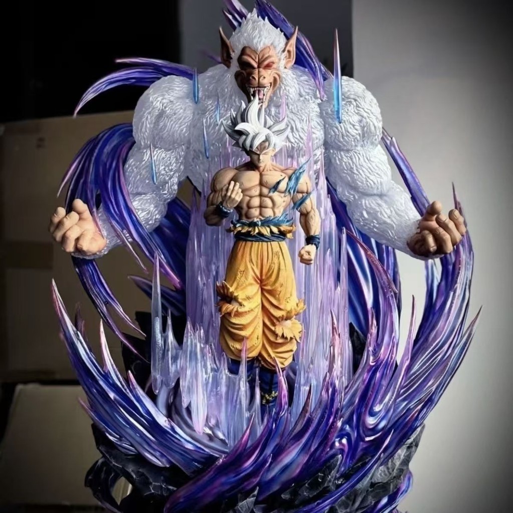 Dragon Ball Great Ape Goku Three-Headed Statue with Light GK Wholesale ...