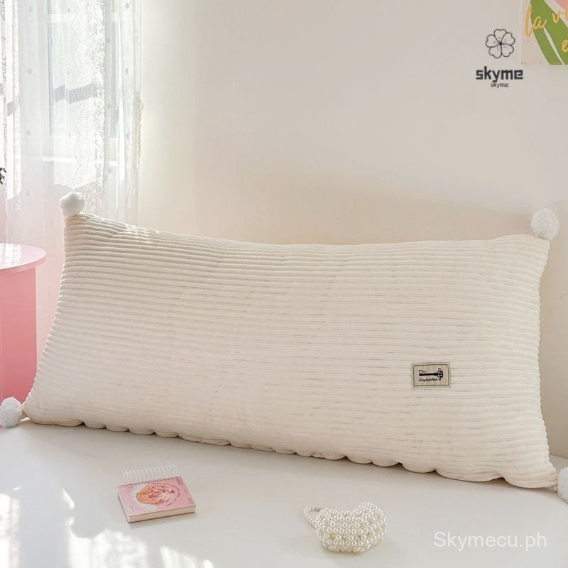 New ins Cream-colored Bedside Cushion Minimalist Princess Rectangular ...