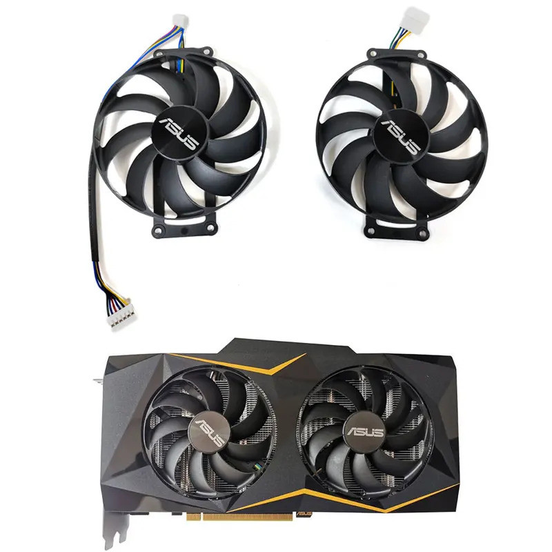 NEW 6PIN T129215BU 89MM GTX1660S GPU Fan For ASUS GeForce GTX1660 Ti ...