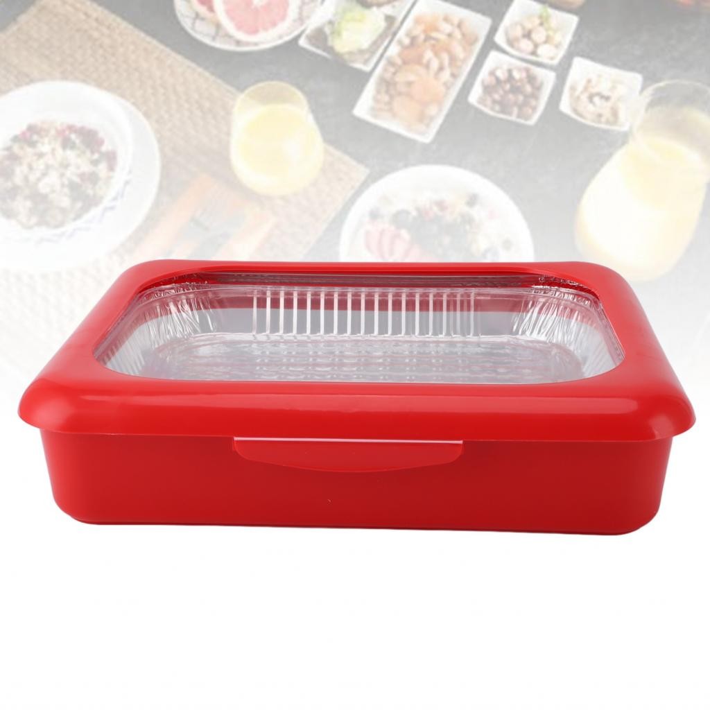 Tin Foil Storage Pan Reusable Insulation Tinfoil Food Tray for Party ...