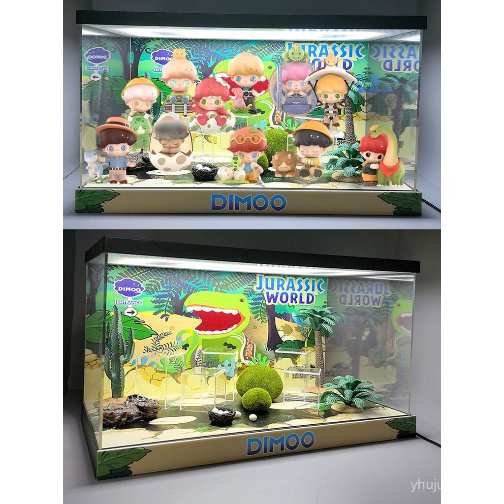 Pop mart dimoo Jurassic World Series Blind Box Figurine Storage Scene ...