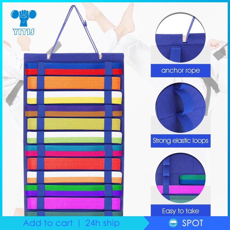 [Yitis] Taekwondo Belt Storage Karate Belt Display Rack Belt Display ...
