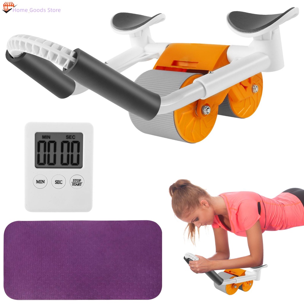 Automatic Rebound Ab Roller Wheel with Timer Quiet Abdominal Wheel with ...
